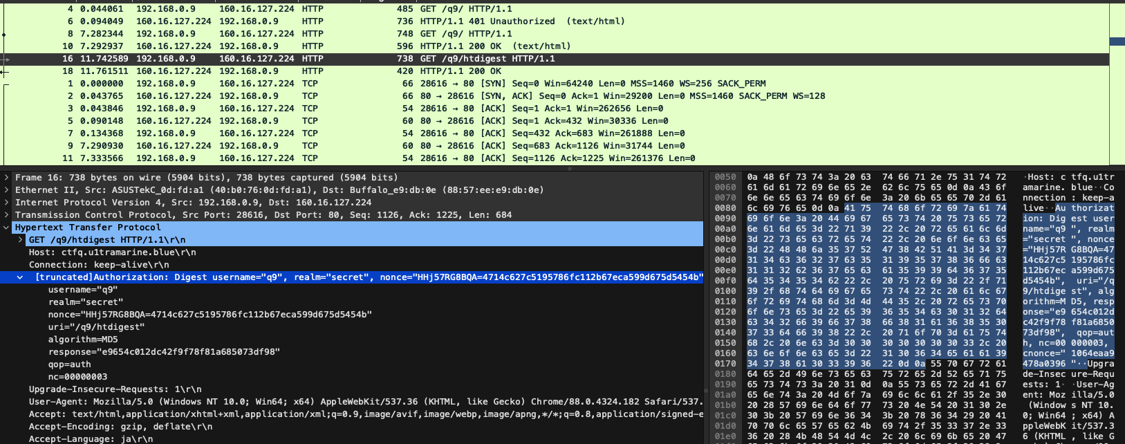 【ksnctf】Digest is secure!【writeup】 - ITホスト 太陽りお official website